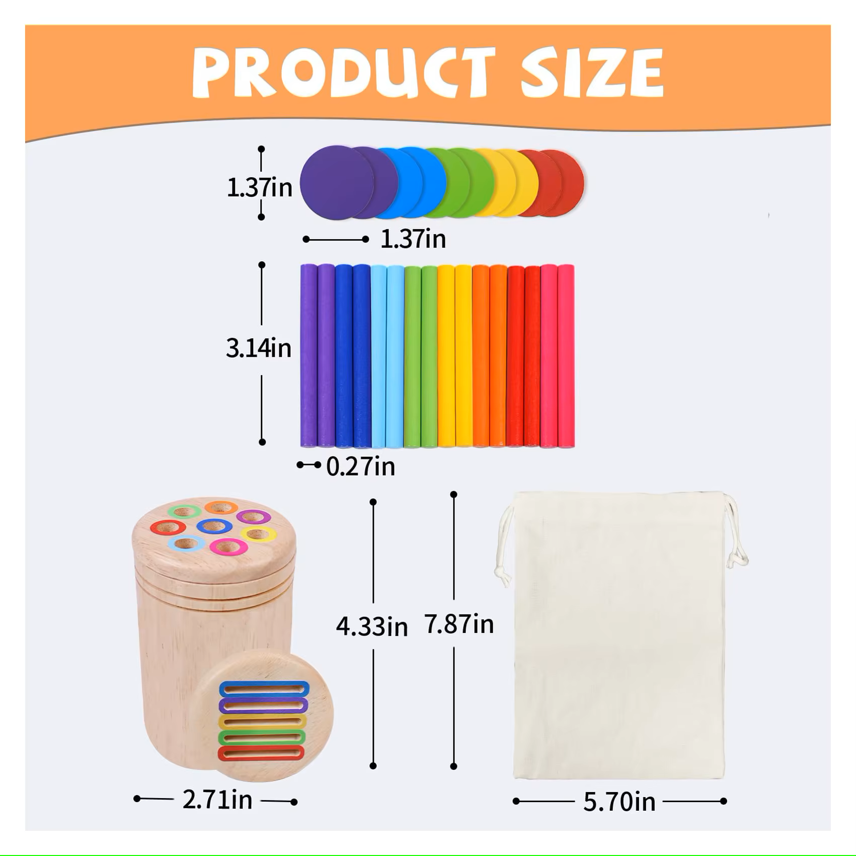 Montessori Color Sorting Toy for Toddlers | Ages 1–3 – toytribe