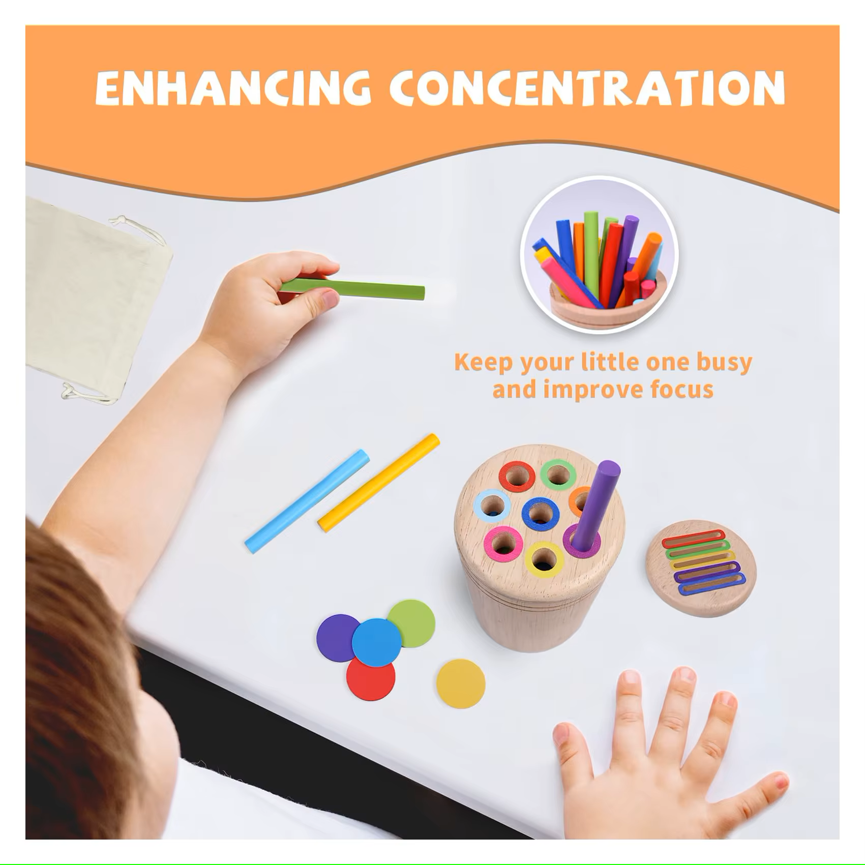 Montessori Color Sorting Toy for Toddlers | Ages 1–3 – toytribe