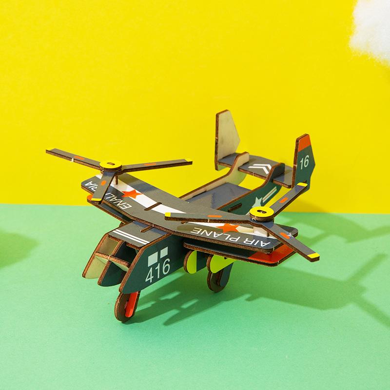 Wooden 3D Airplane Jigsaw Puzzle – toytribe Wooden 3D Airplane Jigsaw Puzzle – toytribe